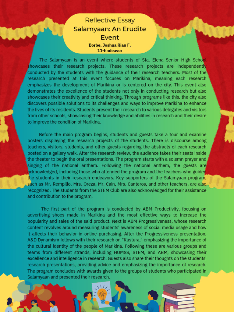 Reflective Essay (EAPP) FINAL | PDF | Learning | Experience