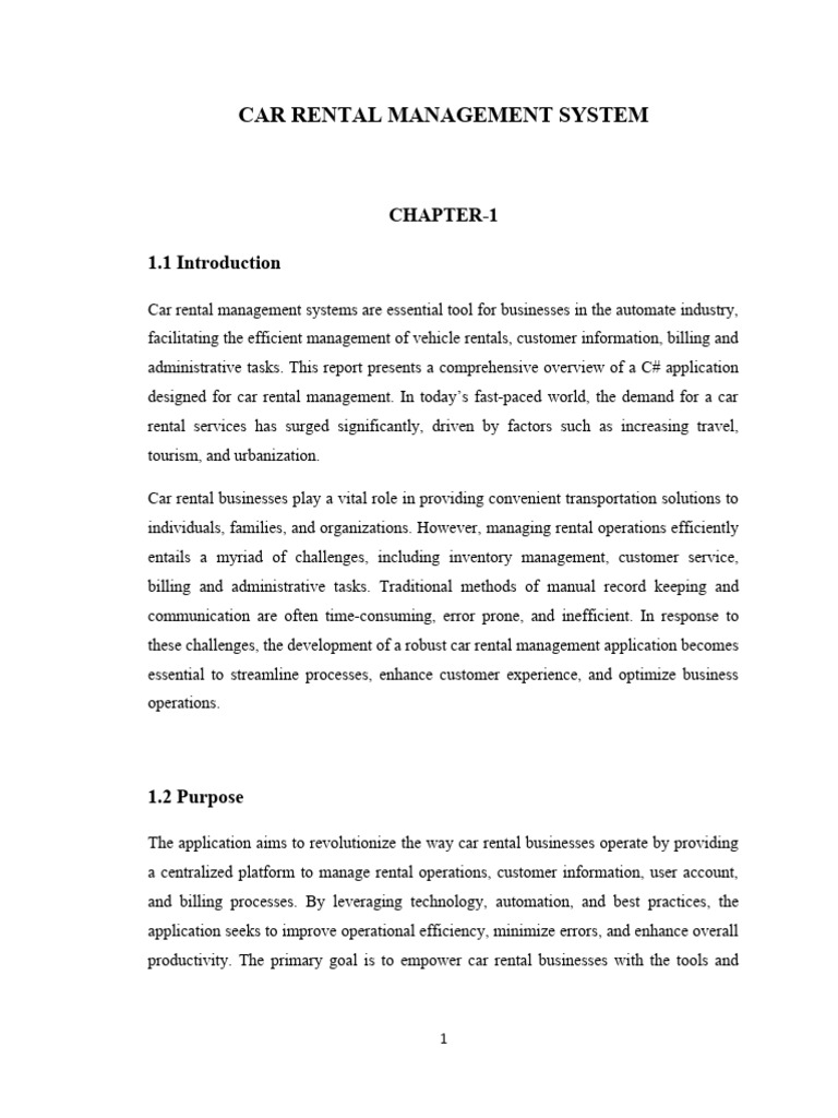 Car Rental Management System Guide | PDF | Php | My Sql