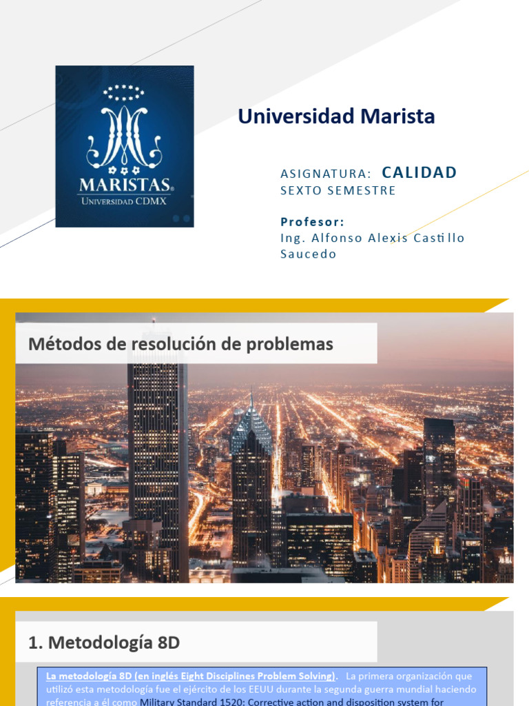 Método de Resolución de Problemas - 8D | PDF | Metodología | Creatividad Método de Resolución de Problemas - 8D | PDF | Metodología | Creatividad