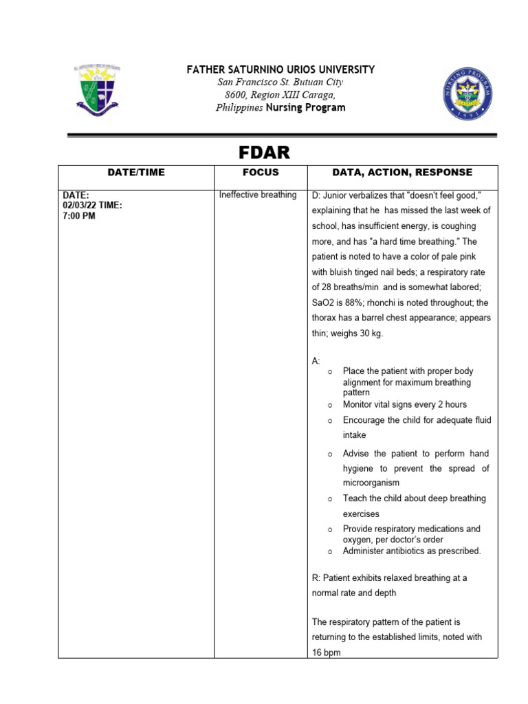 Nursing Care for Pediatric Patients | PDF | Breathing | Fever