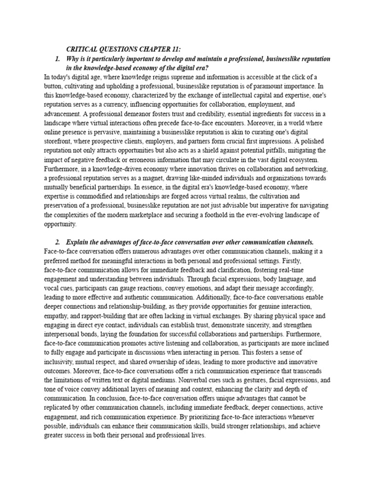 BC Prep | PDF | Communication | Nonverbal Communication