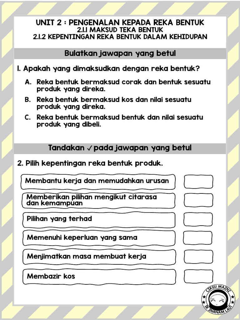 586639984-Worksheet-Rbt-Tahun-4-Unit-2 2 | PDF