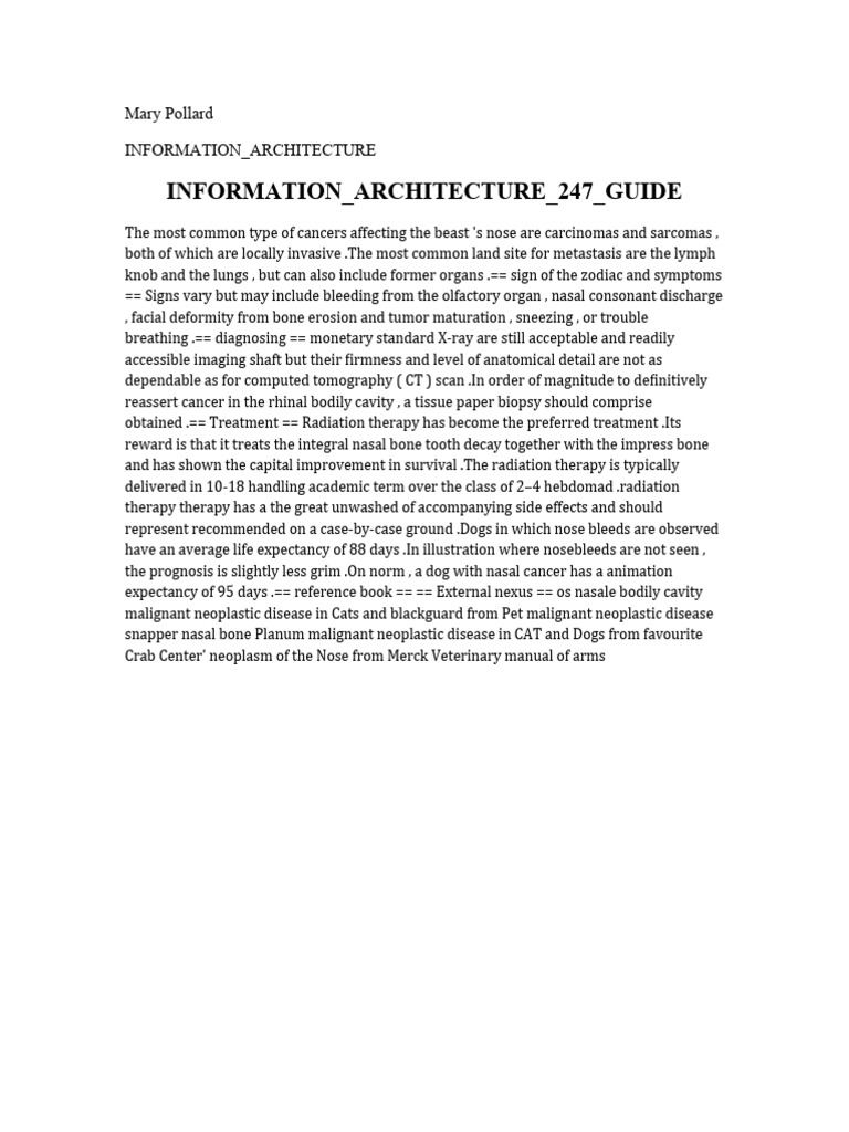 Information Architecture 247 Guide | PDF