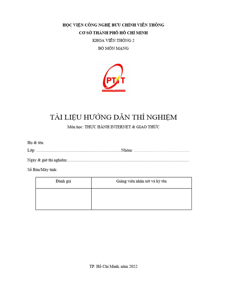 Bài TH C Hành Internet & Giao TH C | PDF