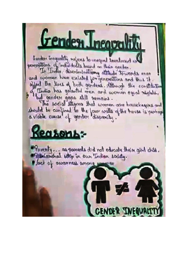 Cbse Class 10 Gender Inequality | PDF