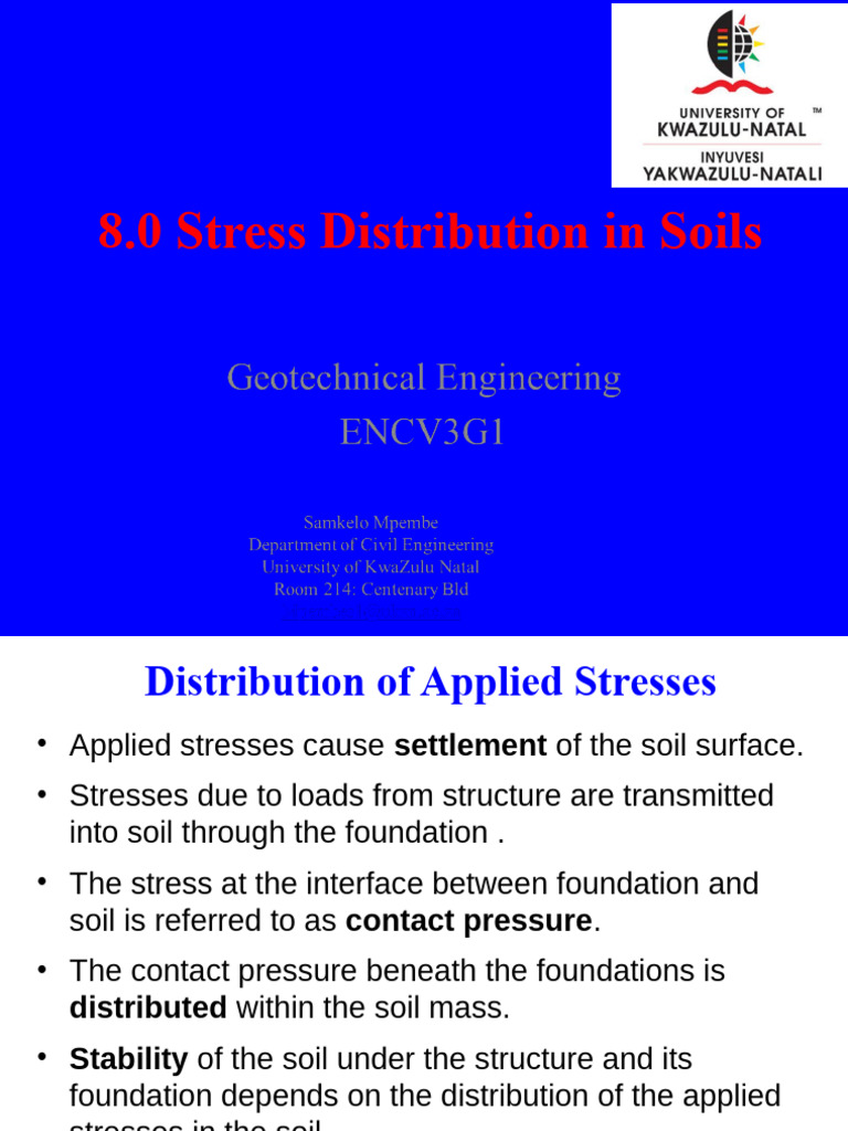 8 Stress Distribution 2024 - 01 | PDF | Linear Elasticity | Stress ...