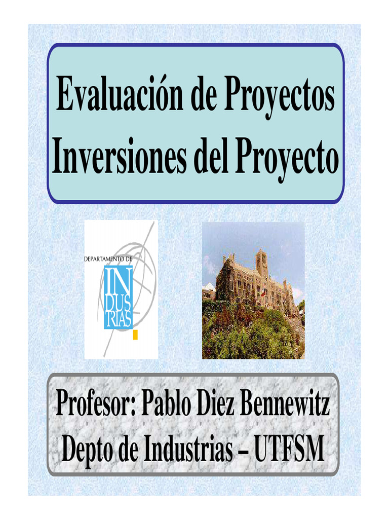 Tipos de Inversiones en Proyectos | PDF | Capital de trabajo | Activo ...