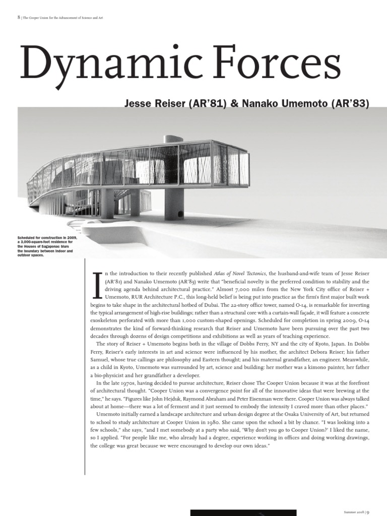 Reiser + Umemoto: Innovating Architecture | PDF | Architect | Art Media
