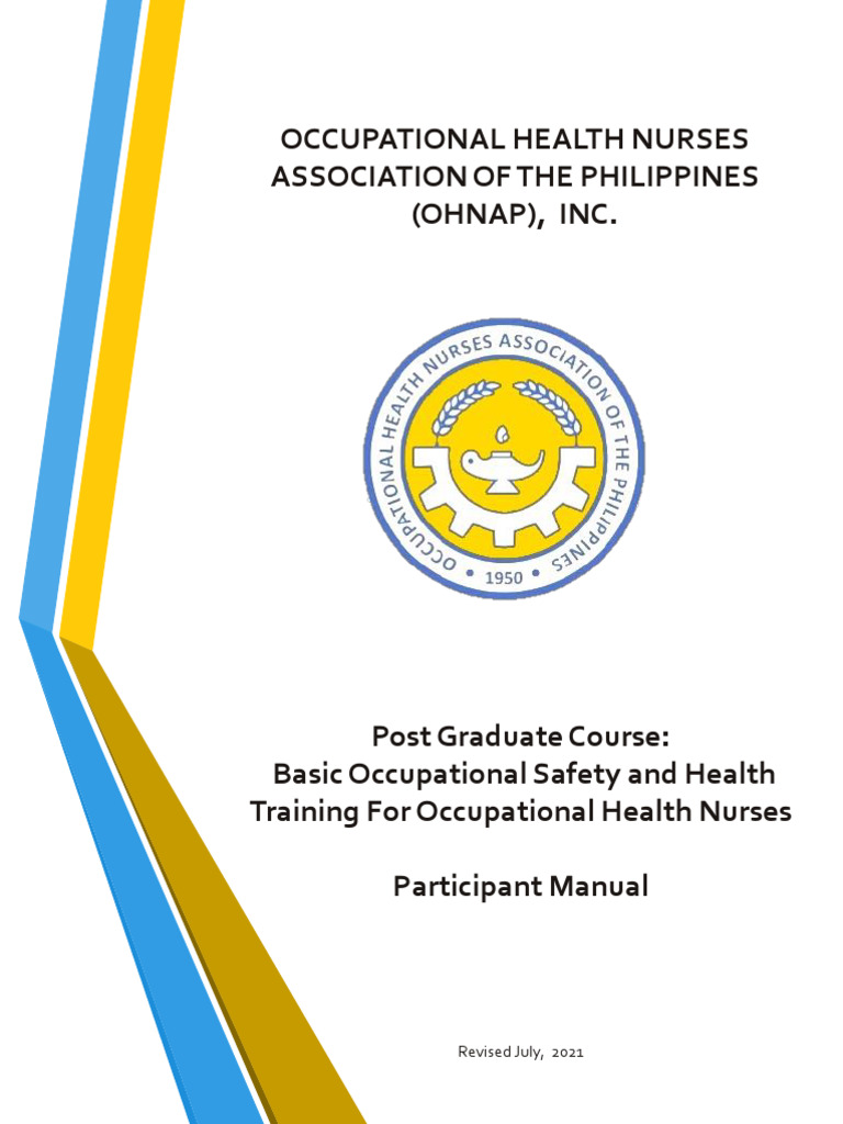OHNAP Online BOSH Manual (As of September 2021) | PDF | Occupational ...
