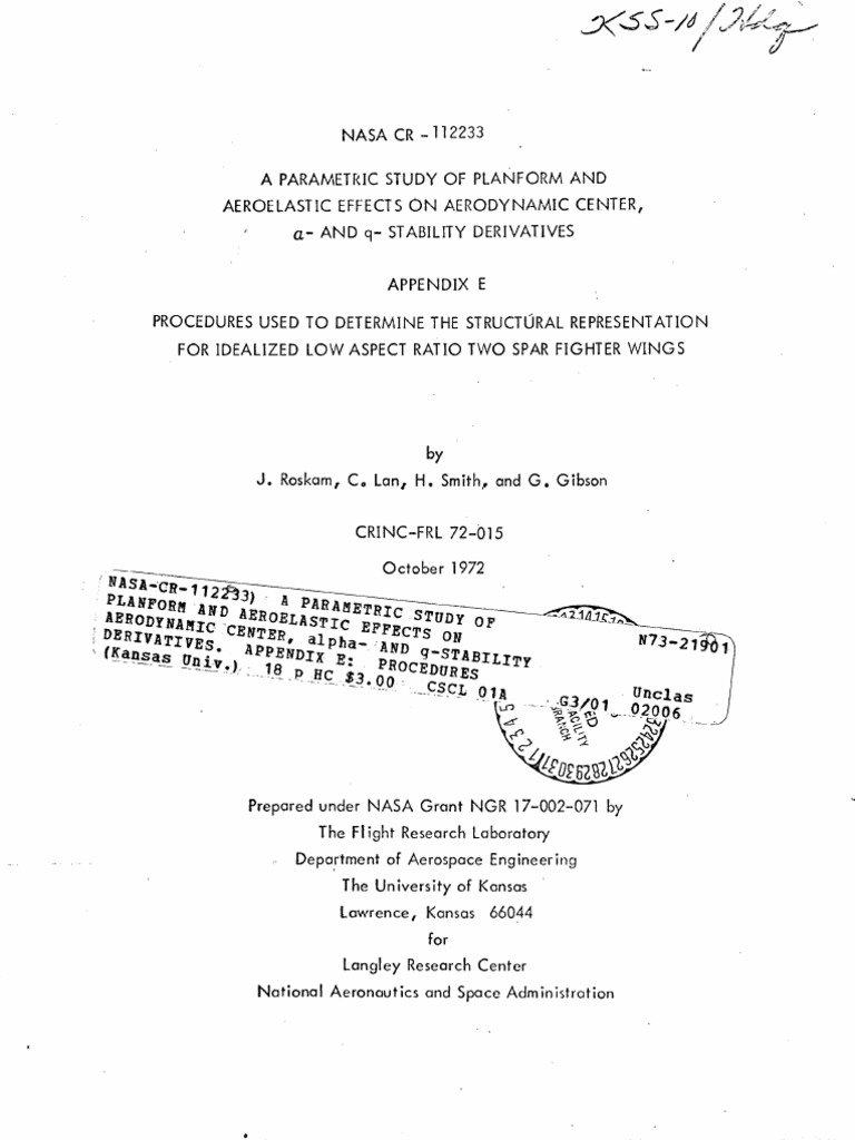 Elastic Axis Nasa | Download Free PDF | Bending | Mechanics