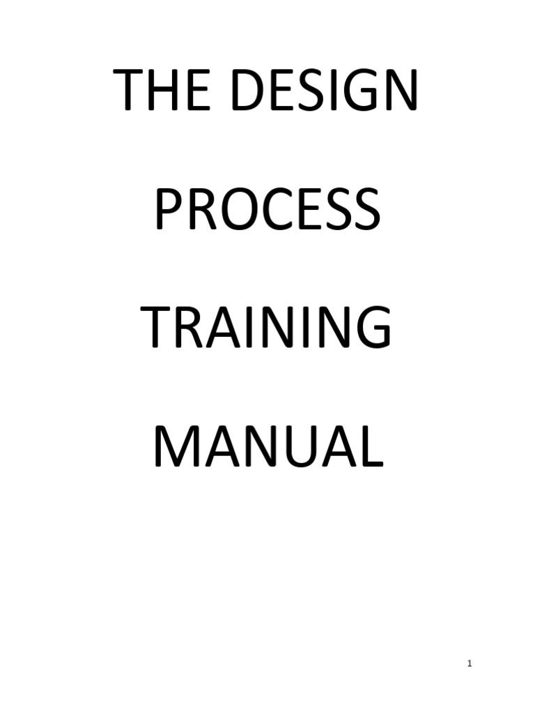 The Design Process Workshop | PDF