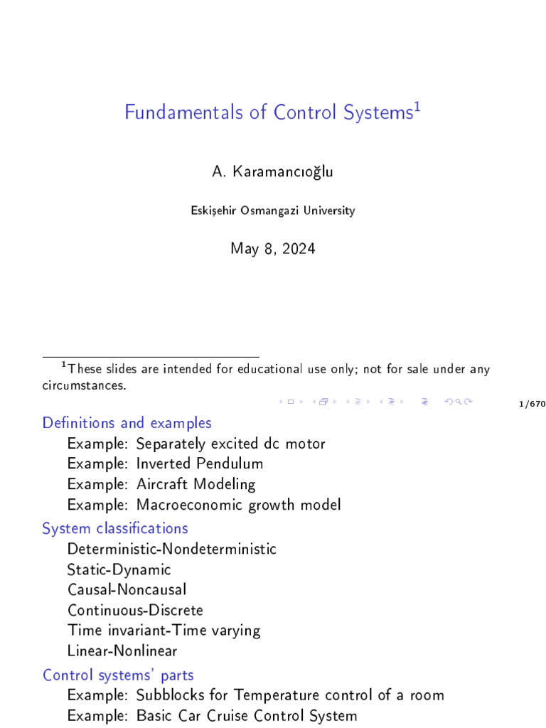 1focs Marechal | PDF | Control Theory | Convolution
