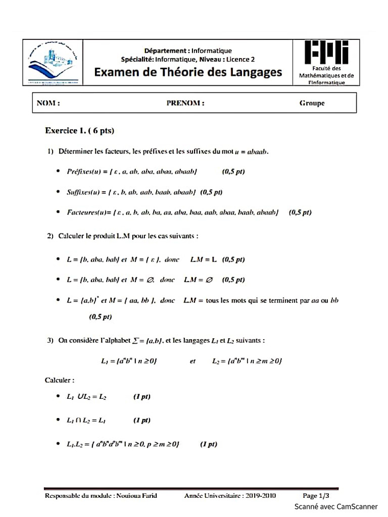 Correction CC LF | PDF