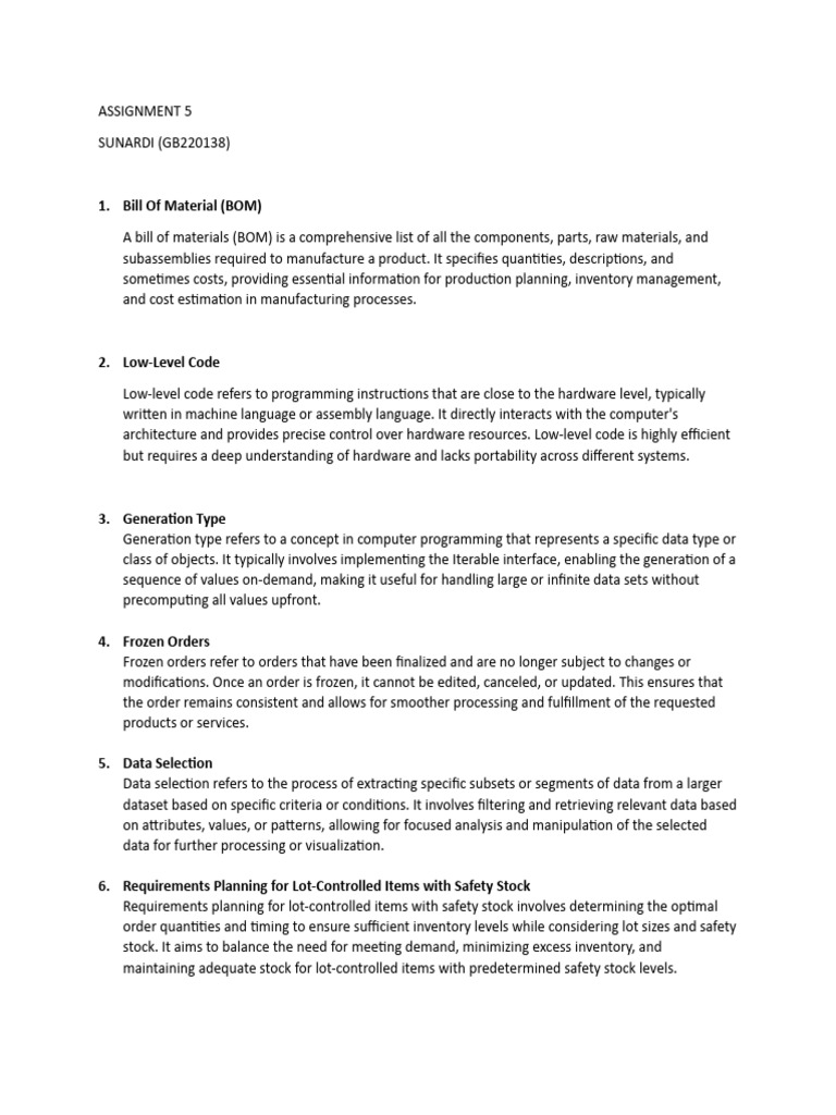 Sunardi - Assignment 5 | PDF Sunardi - Assignment 5 | PDF