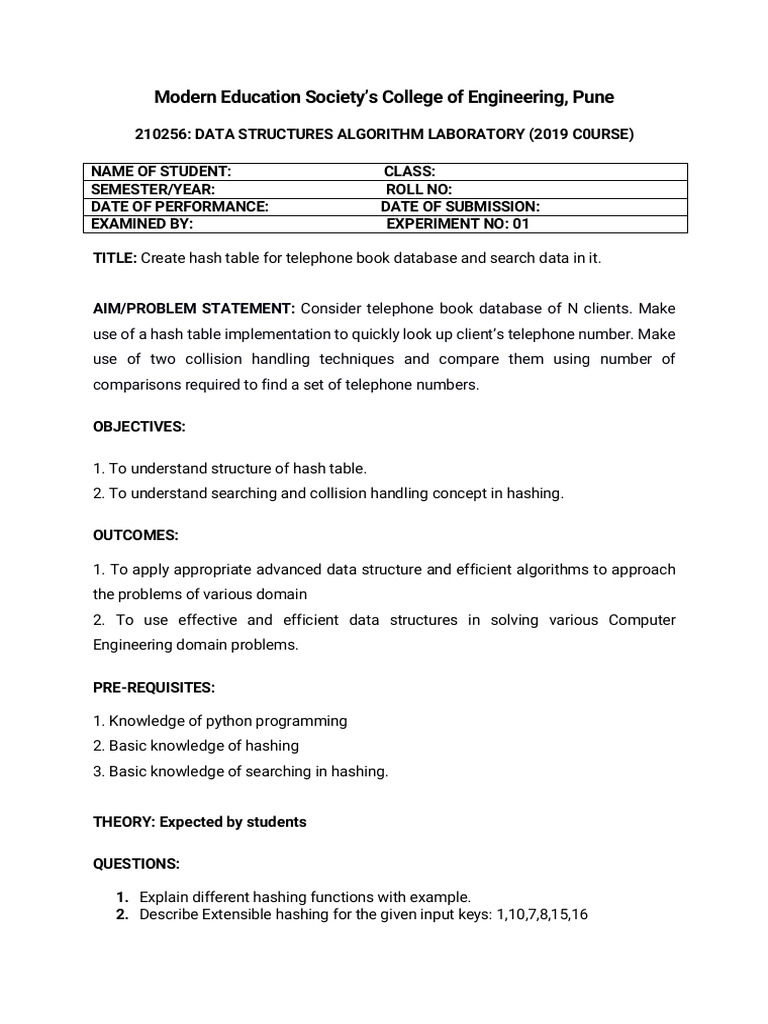 DSAL Lab Handout | Download Free PDF | Combinatorics | Theoretical Computer Science