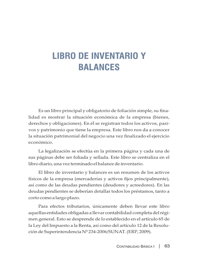 Libro de Inventarios y Balances | PDF | Contabilidad | Negocios económicos