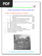 Geography Notes For Form Two - All Topics - Msomi Bora 2 | PDF | Soil ...