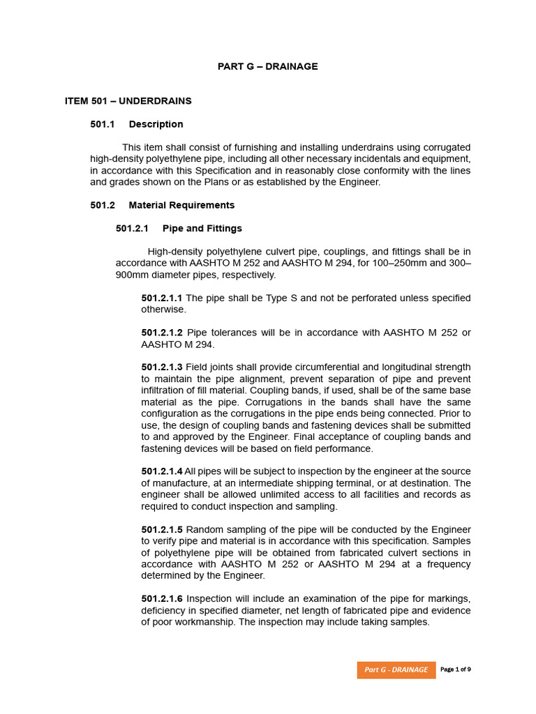 Part G - DRAINAGE | PDF | Pipe (Fluid Conveyance) | Concrete