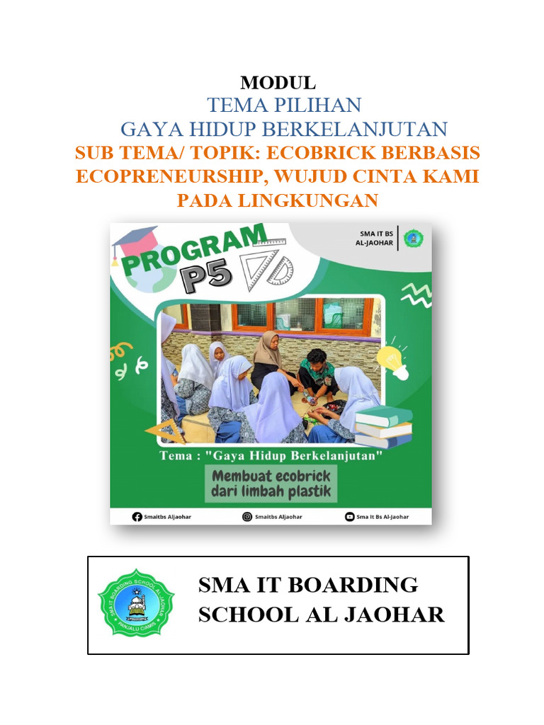 Modul P5 Ecobrick | PDF