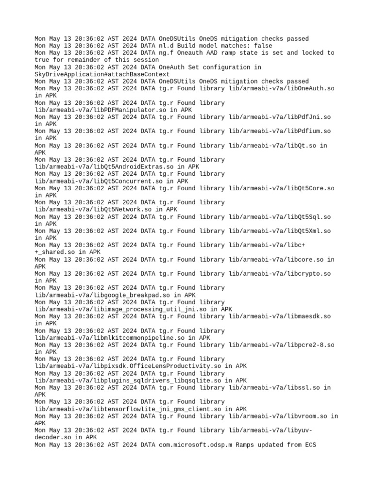 OneDrive Debug Log Analysis | PDF | Computer File | Databases