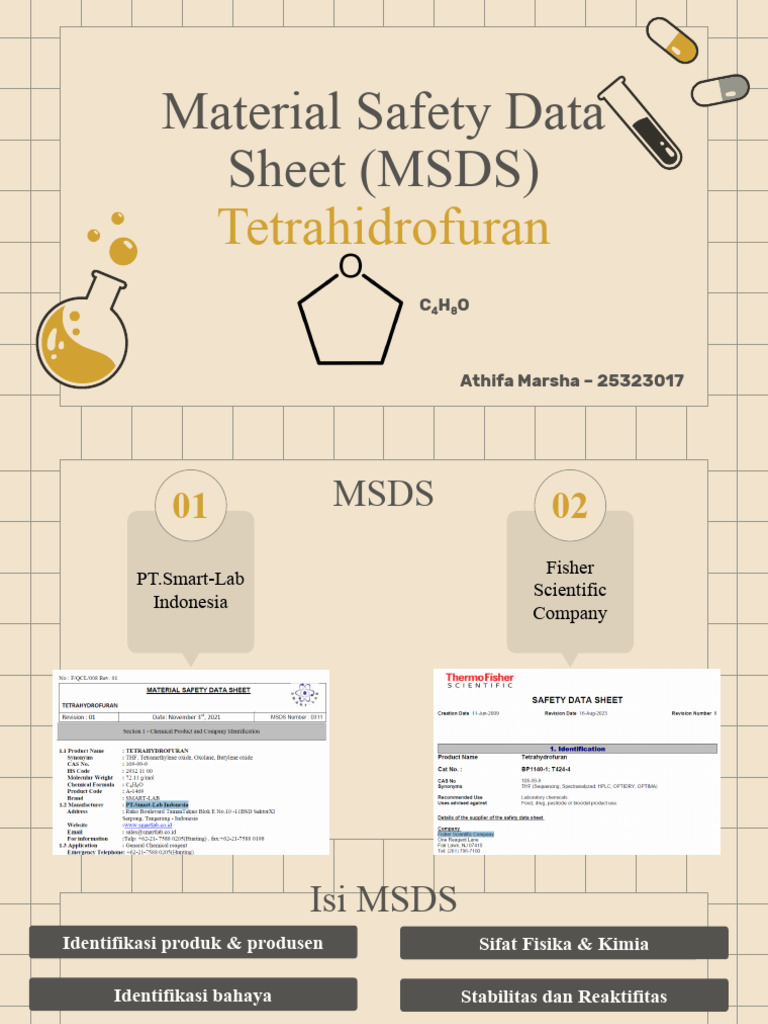 MSDS Tetrahidrofuran | PDF | Pengembangan Diri