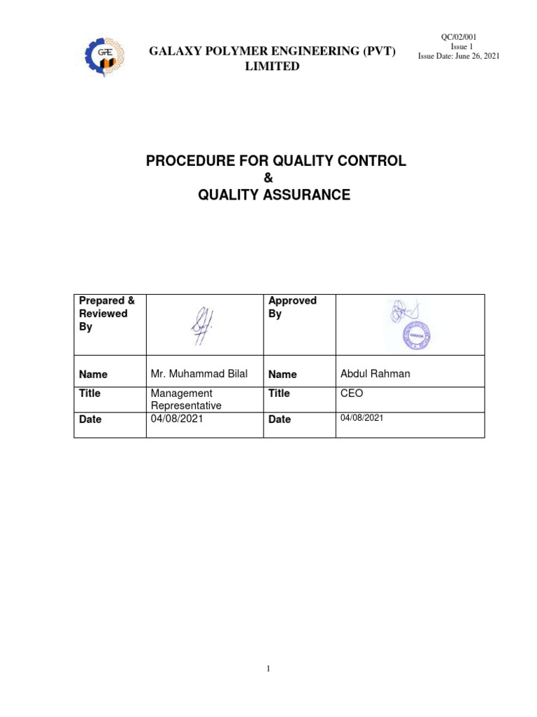 Final Procedure QC Retroactive Added... | PDF | Quality Assurance | Supply Chain Management
