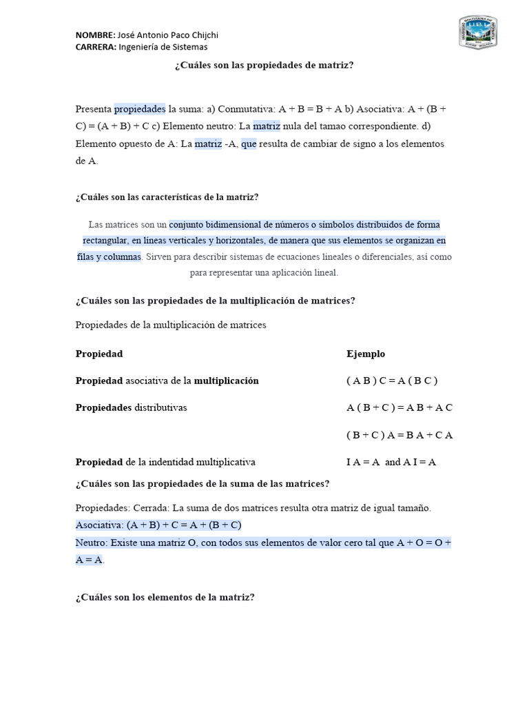 Practica Ingles | PDF | Matriz (Matemáticas) | Ecuaciones