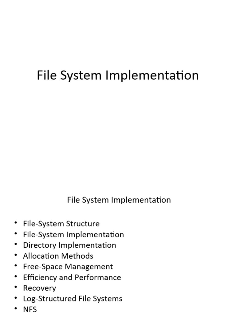 File System Implementation OS | PDF | File System | Cache (Computing)