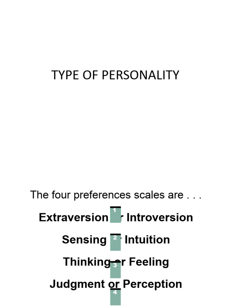 Type of Personality | PDF | Extraversion And Introversion | Feeling