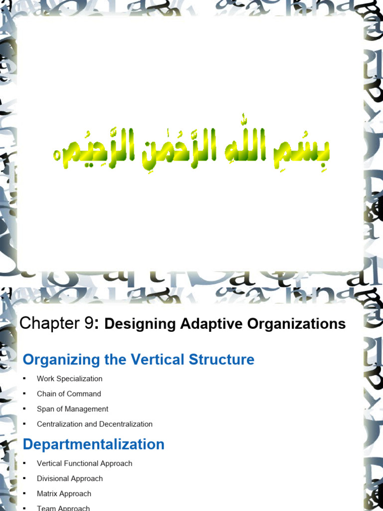 Adaptive Organization Design | PDF | Organizational Structure ...