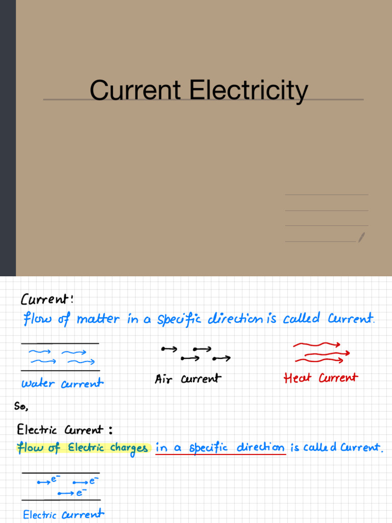 Understanding Electric Current Basics | PDF | Phases Of Matter | Chemistry