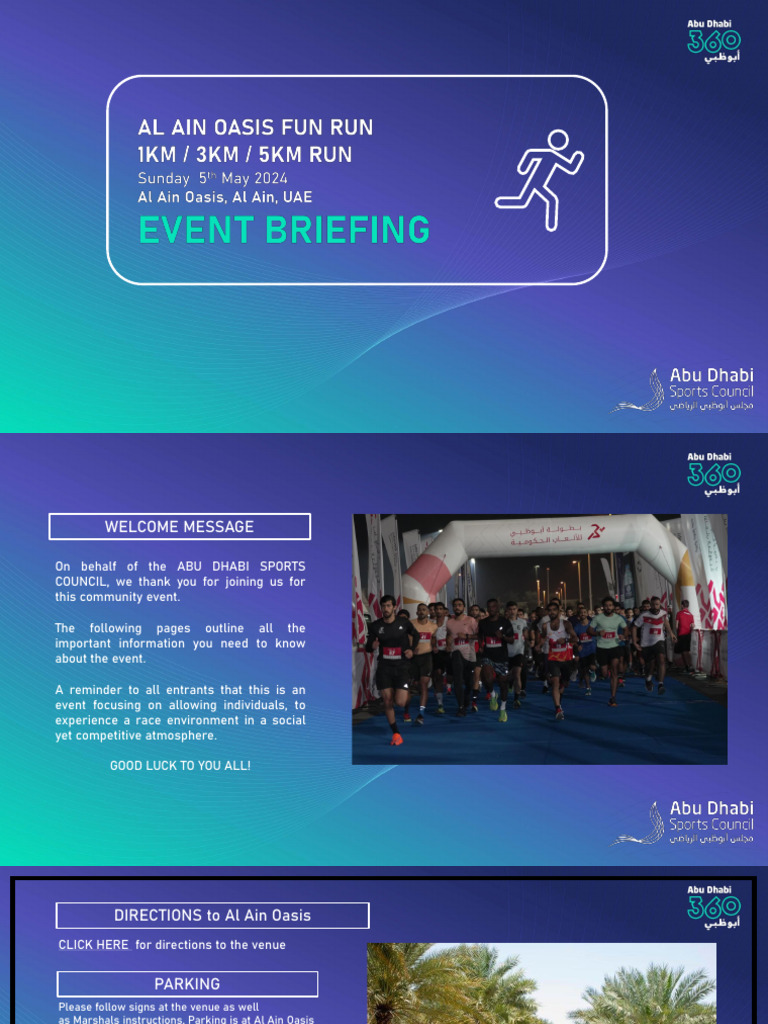 Al Ain Oasis Fun Run Event Brief Ops | PDF