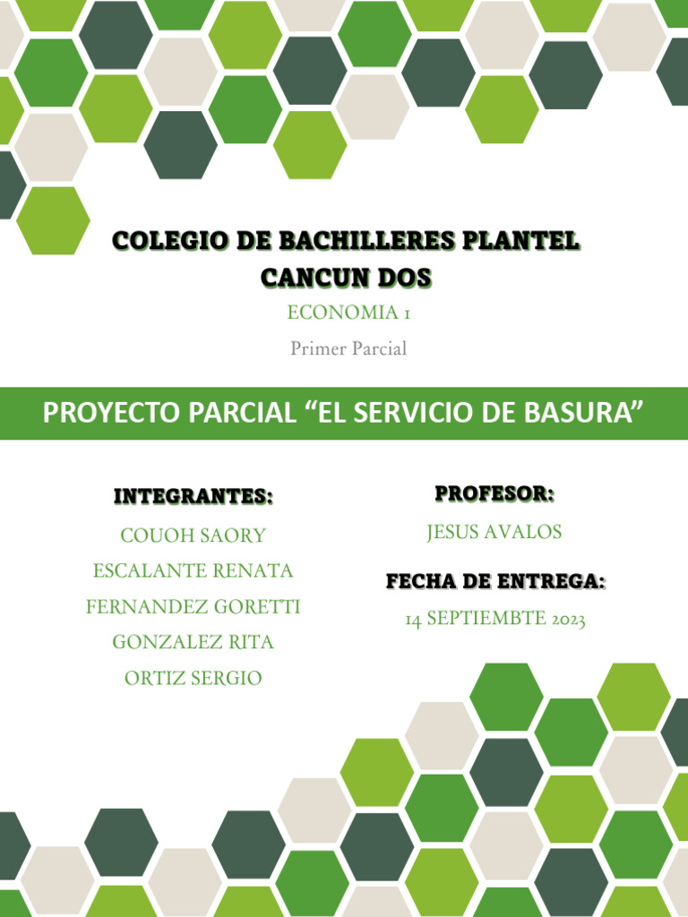 Proyecto Parcial | PDF | Residuos | Vertedero