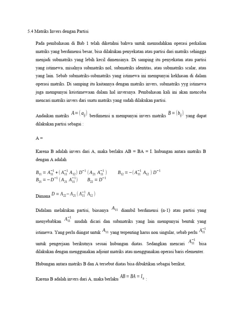 Invers Partisi | PDF