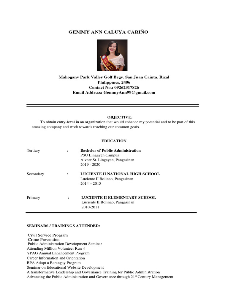 Resume Gemmy Ann | PDF