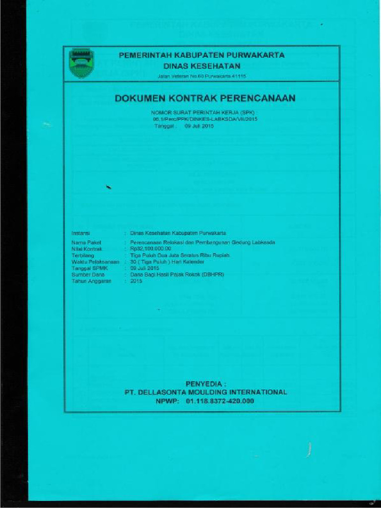 SPK Perencanaan | PDF