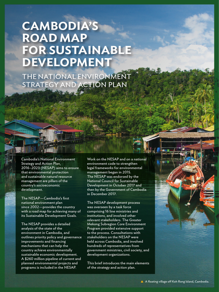 Cambodia Environment Strategy Action Plan | PDF | Sustainability | Conservation Biology
