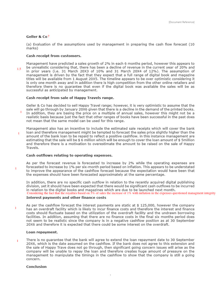 AAA - Assigment 5 - Abbner | PDF | Going Concern | Auditor's Report