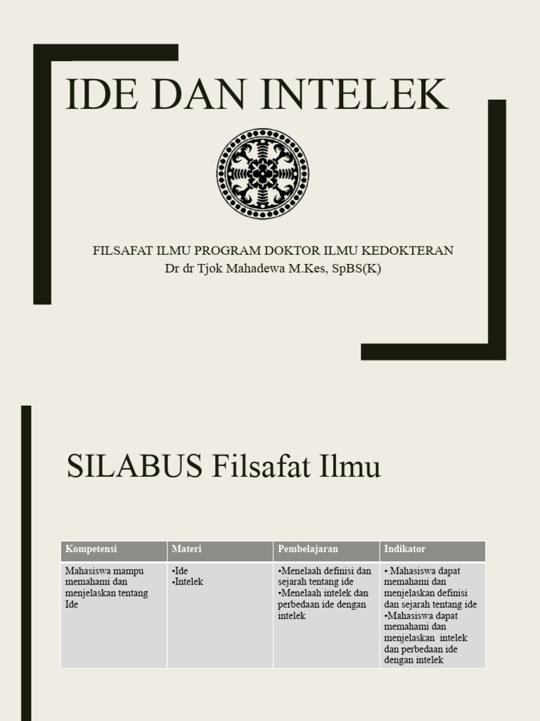 Ide Dan Intelektual | PDF