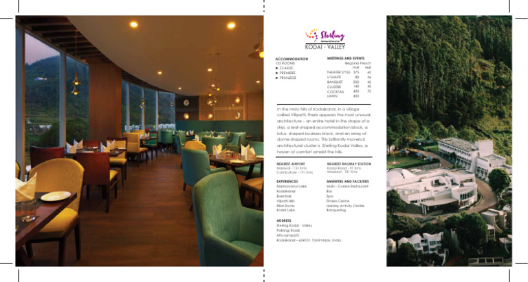 Sterling Kodai Valley Resort Information | PDF
