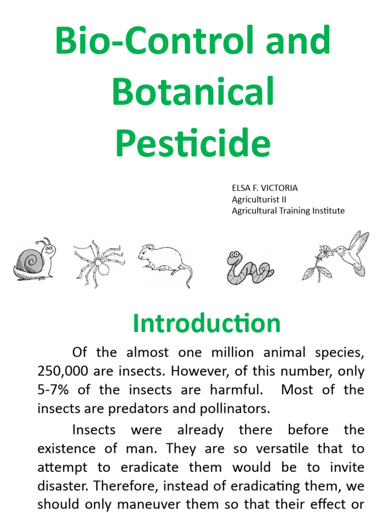 Bio-Control and Pesticide Preparation Guide | PDF | Biological Pest ...