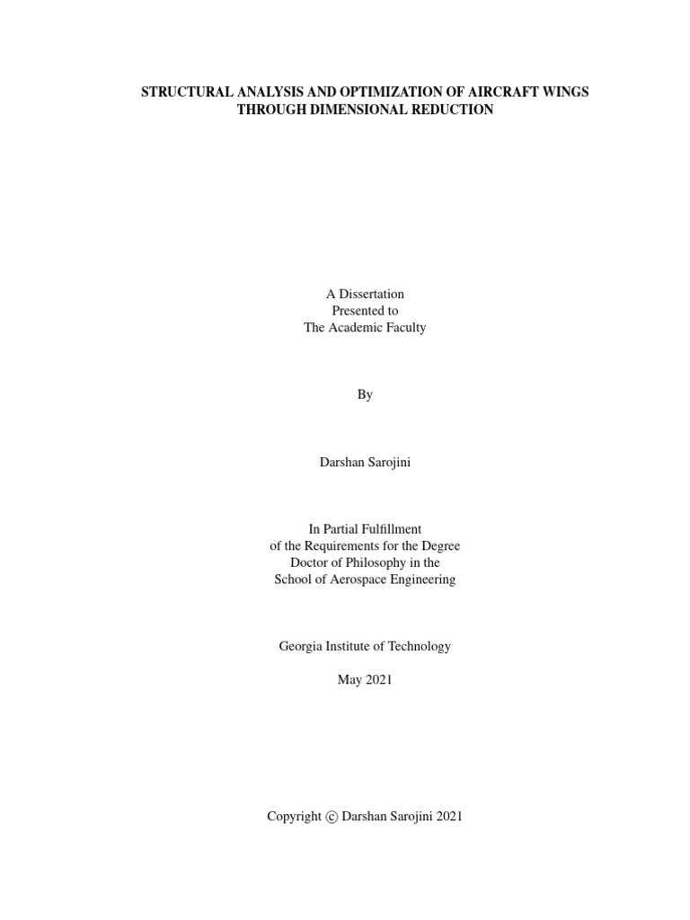 Sarojini Dissertation 2021 | Download Free PDF | Mathematical Optimization
