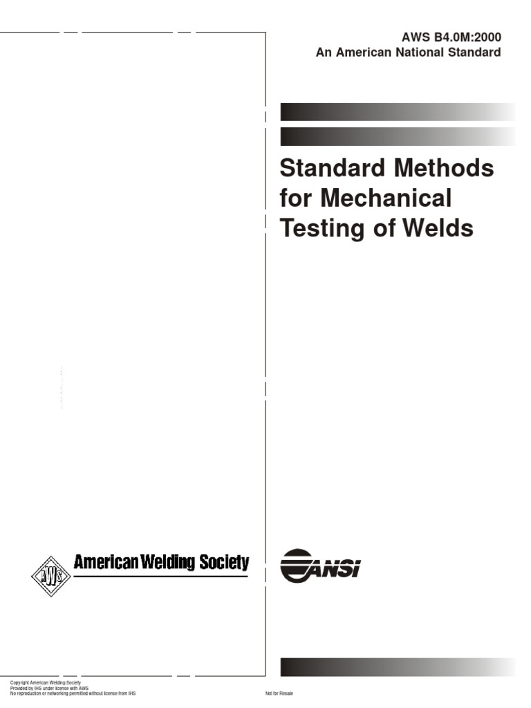 Mechanical Testing of Welding | PDF | Welding | Construction