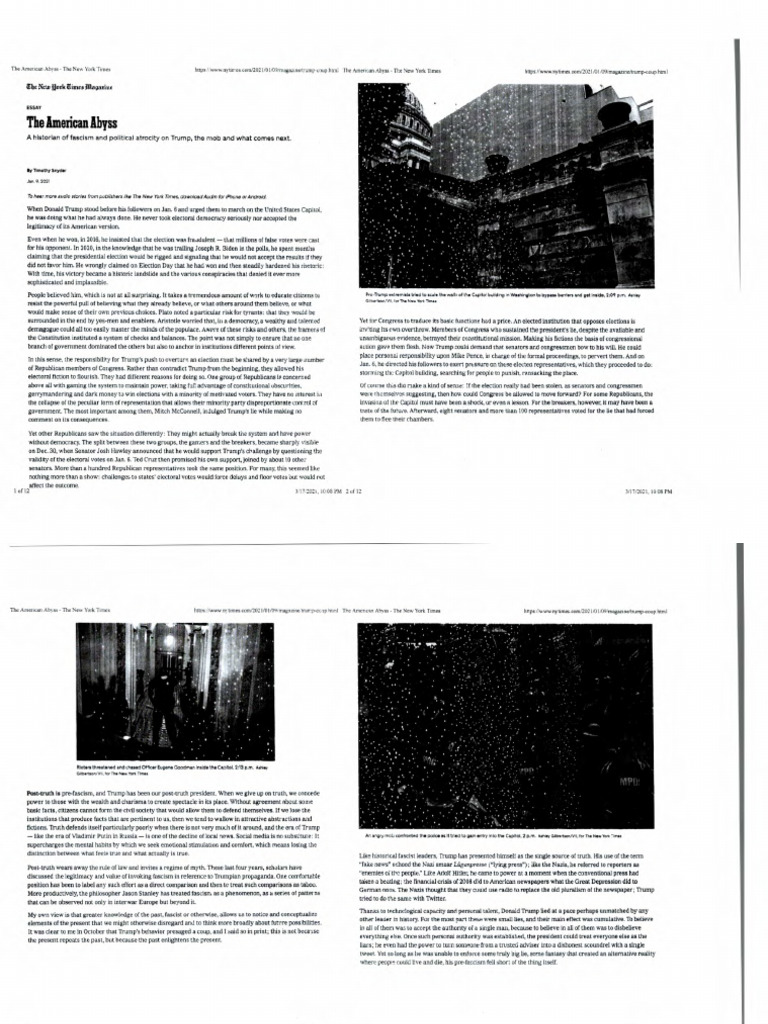 The American Abyss | PDF