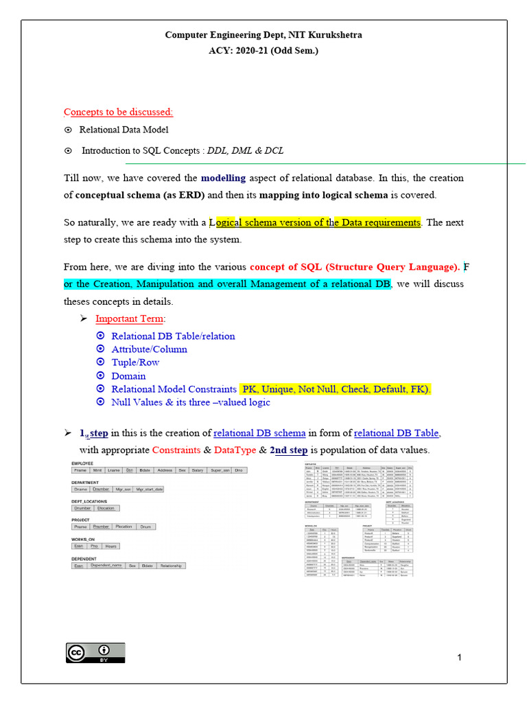 Lecture Notes Download Free Pdf Relational Database Relational Model