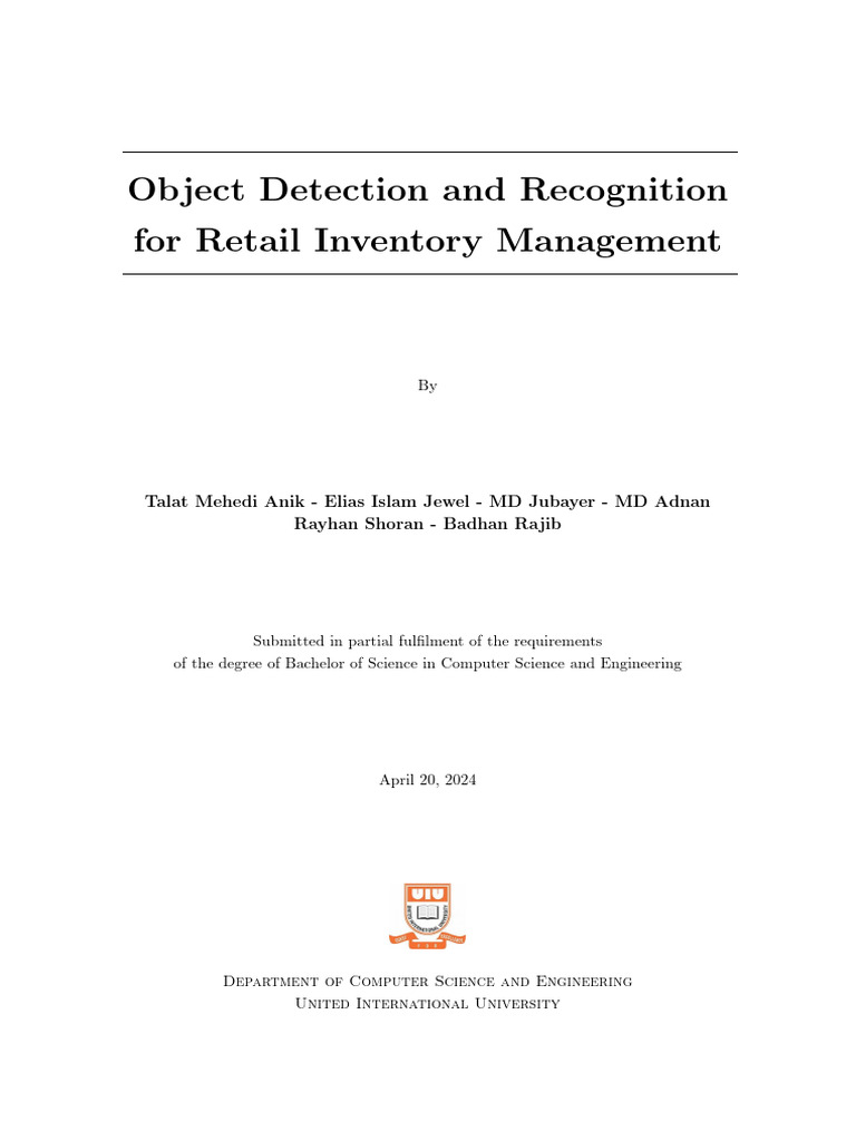 United International University FYDP Template | Download Free PDF ...