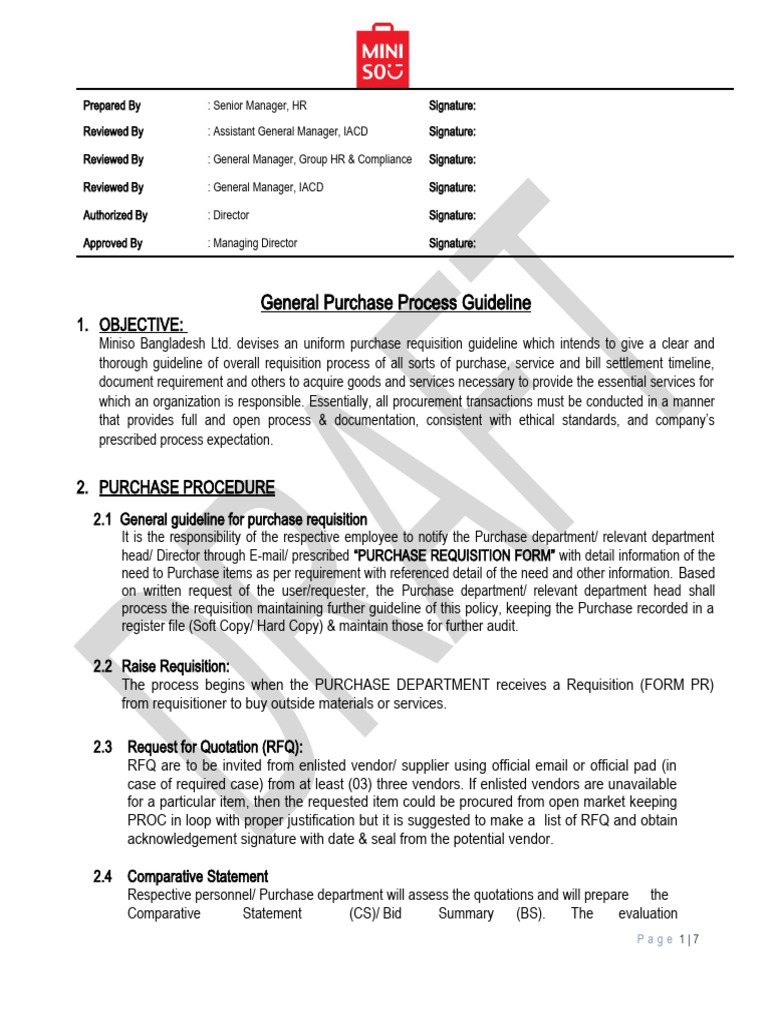 Procurement Guide for Managers | PDF | Procurement | Business