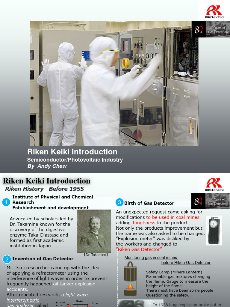 Riken Keiki Gas Detection History | PDF | Sensor
