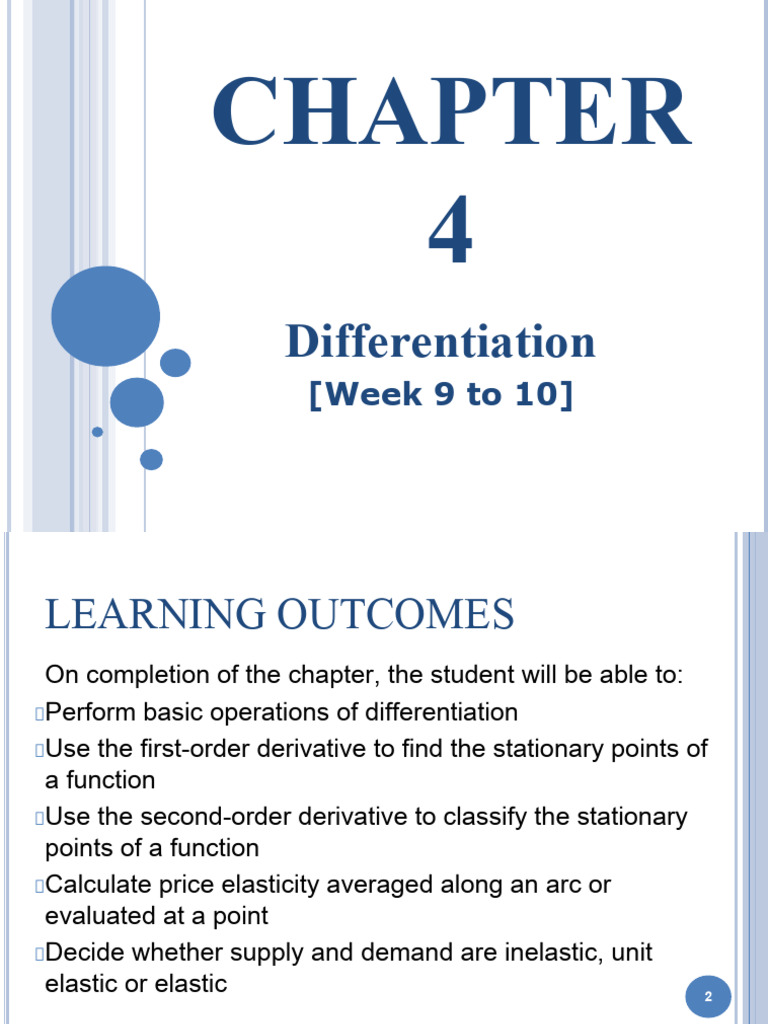 Differentiation | Download Free PDF | Derivative | Elasticity (Economics)