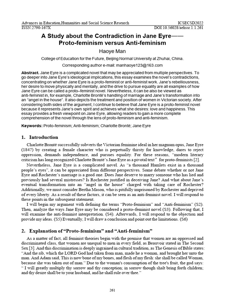 Icsecsd2022 261 266 | PDF | Jane Eyre | Feminism
